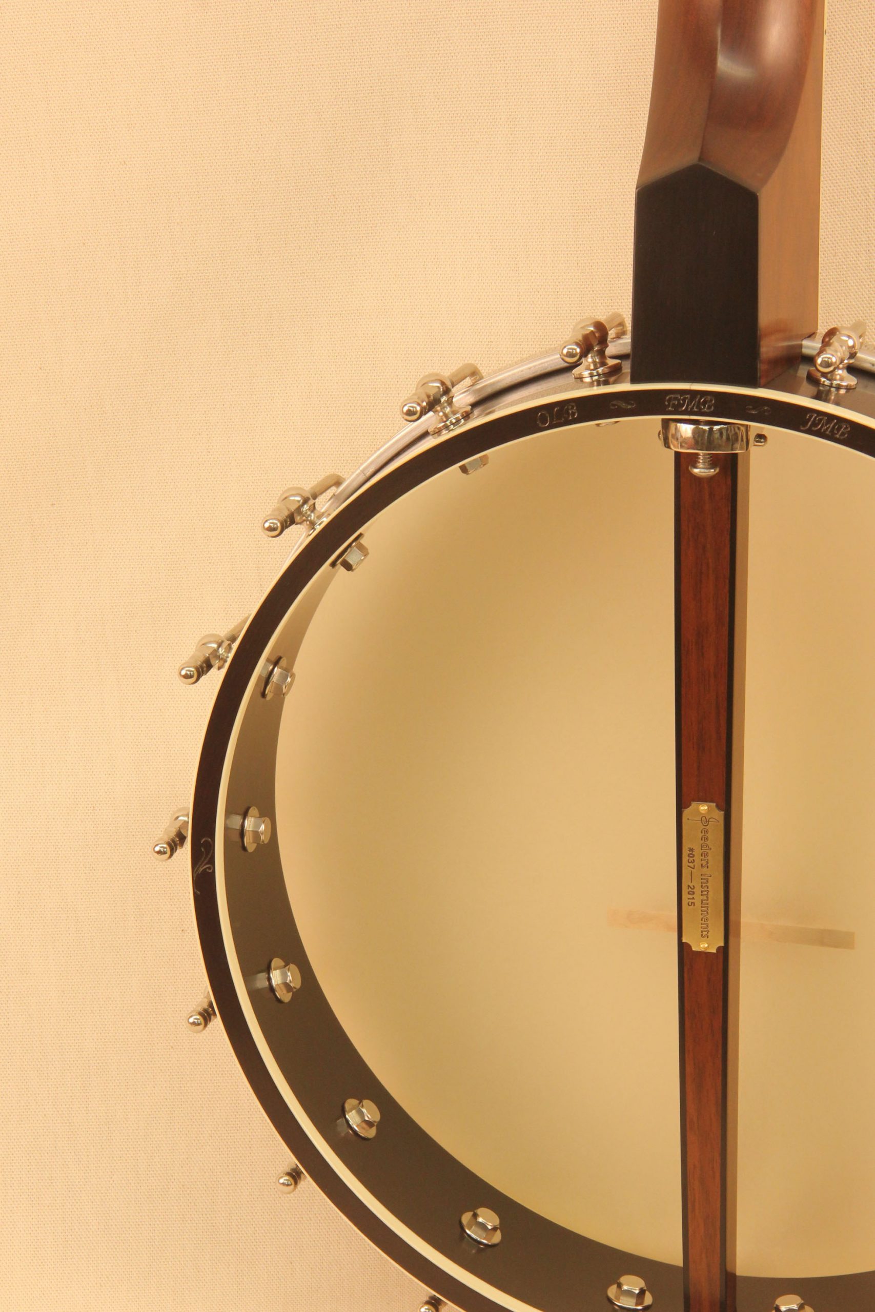 037 - Engraved 12" Thin Rim Banjo - Seeders Instruments