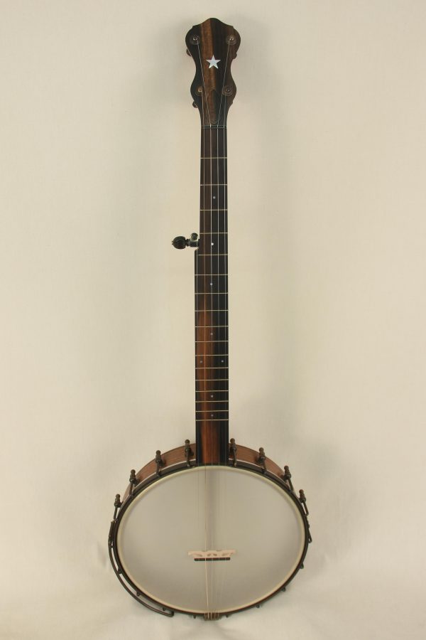095 Walnut Rolled Brass Tone Ring Banjo - Seeders Instruments